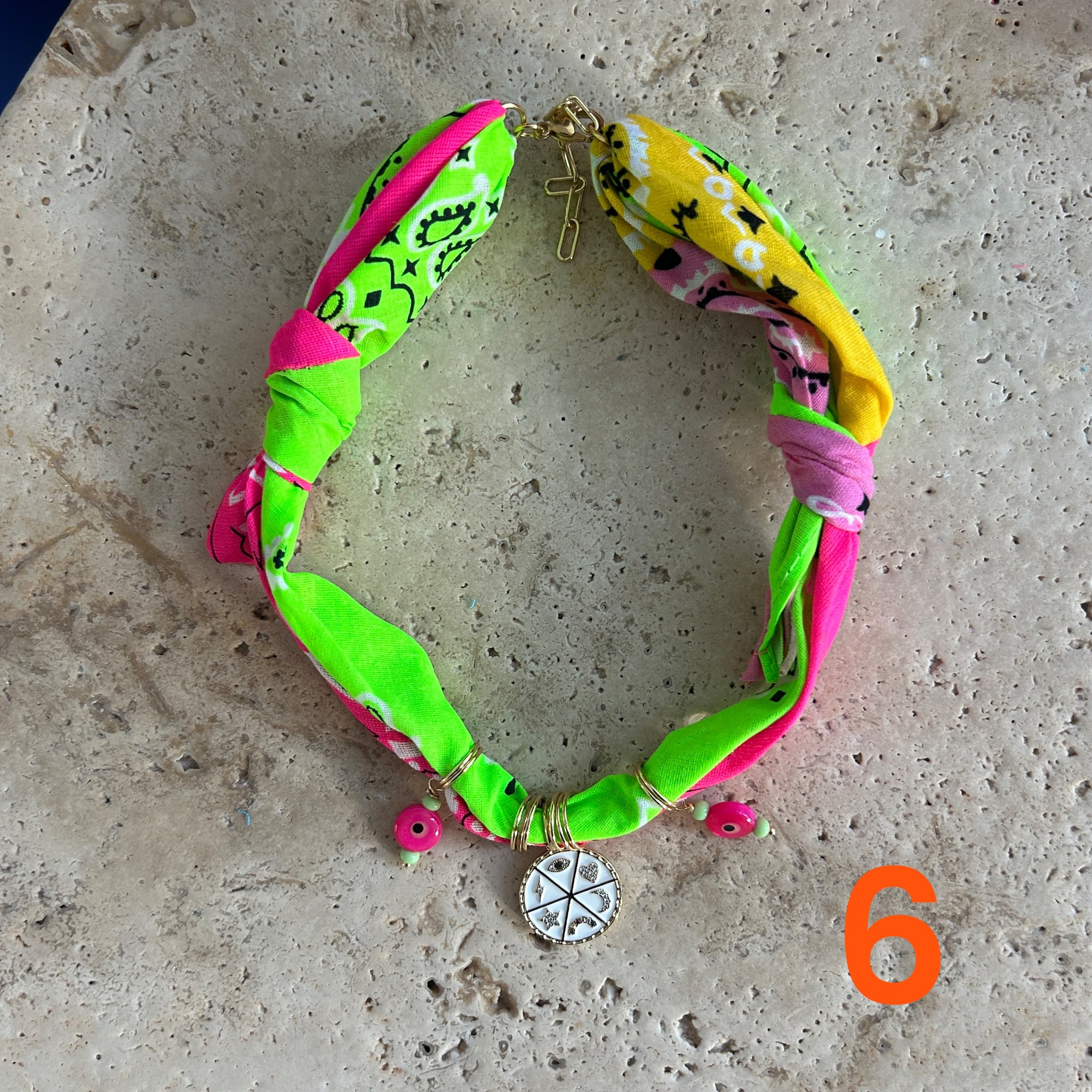 Bandana necklace neon edition – bonk ibiza